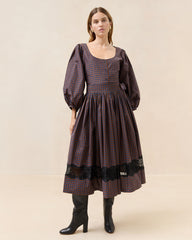 Aylee Navy/Rust Plaid Skirt | Bottoms | Apparel