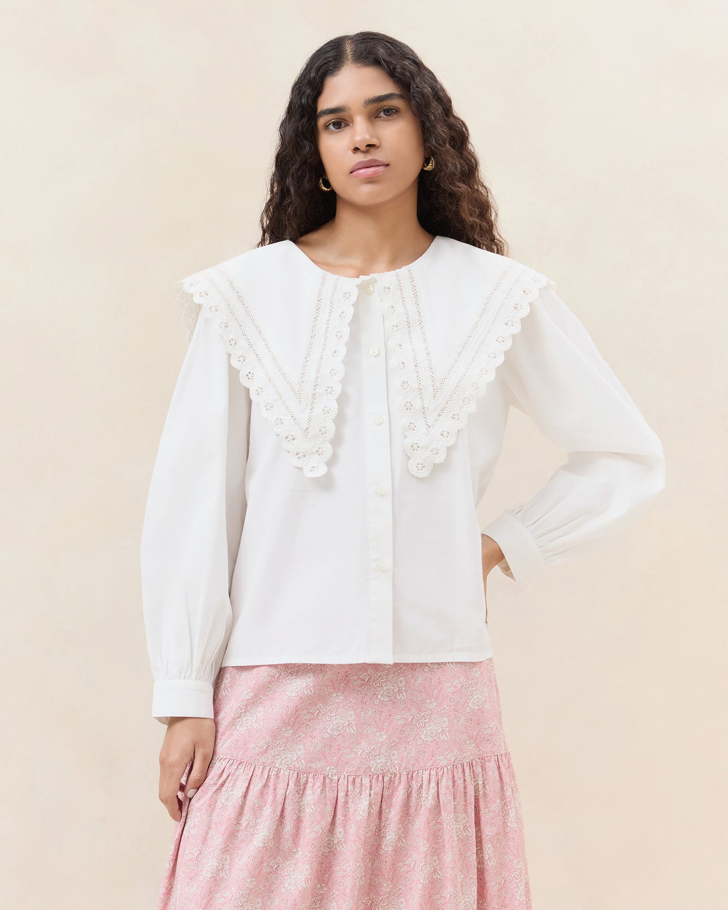 Ken Milk Collared Shirt | Tops | Apparel