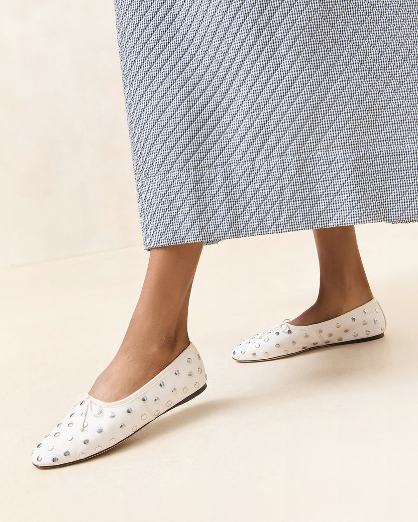 Landon Black/Silver Ballet Flat | Flats | Footwear