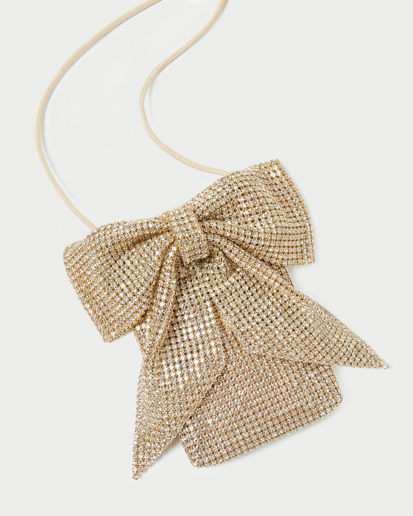 Violet Black Satin Bow Crossbody l Crossbodies l Handbags