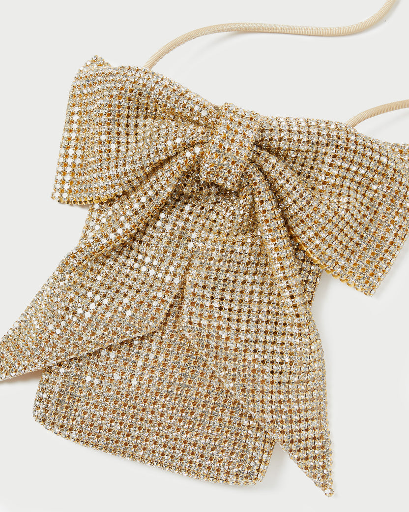 Violet Black Satin Bow Crossbody l Crossbodies l Handbags